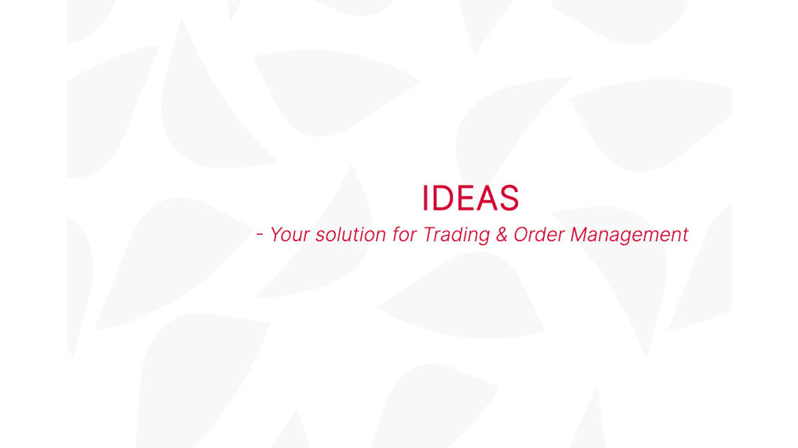 IDEAS | Comprehensive solution for Market Making and Trading | Vitec Aloc